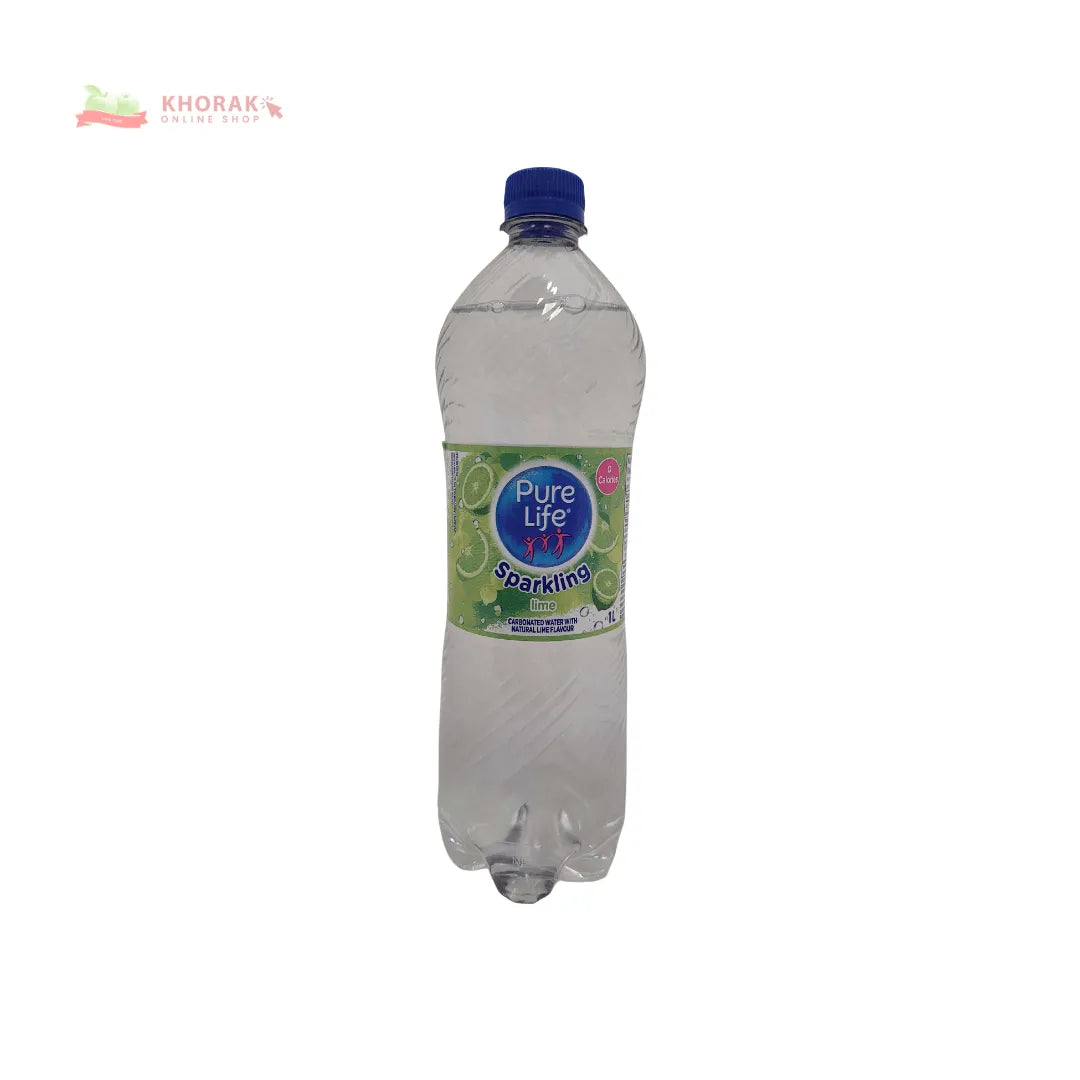 Pure life sparkling lime ( carbonated water with natural lime flavour ...