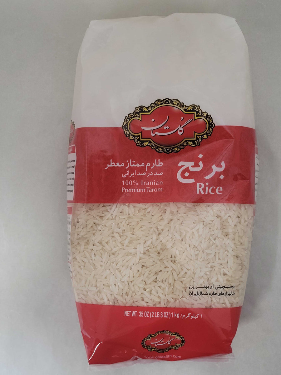 Golestan Iranian Premium Tarom Rice 2lbs – High-Quality Iranian Rice ...