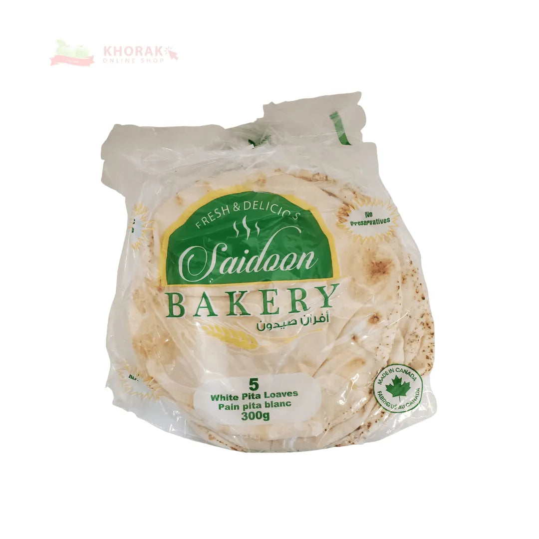 Saidoon bakery 5 white pita loaves 300 g