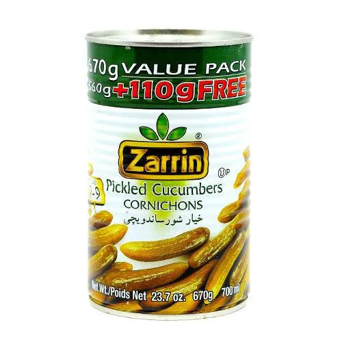 Zarrin Pickled Cucumbers 700 ml – Khorak Supermarket
