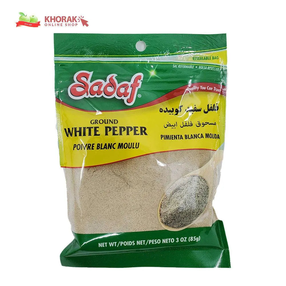 Sadaf ground white pepper 85 g – Khorak Supermarket